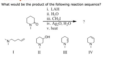 Solved What Is The Final Product From The Following Reaction