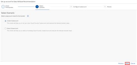 use free tier to set up account for data attribute recommendation and