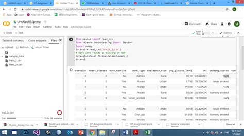 scikit learn how can we replace empty cells in dataset