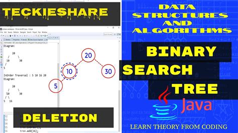 data structures and algorithms binary search tree bst deletion