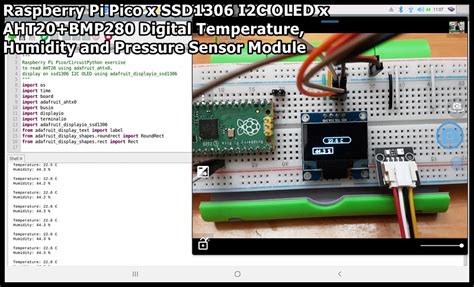 hello raspberry pi rpi pico circuitpython x aht20 bmp280