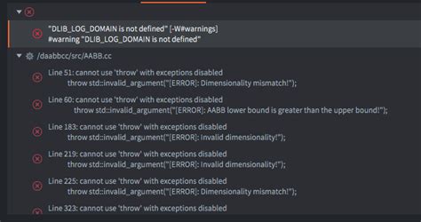 native extension cannot use throw with exceptions disabled solved