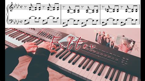 Bts 방탄소년단 Filter Piano Cover Youtube