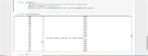python extracting words from column in pandas df using regex stack