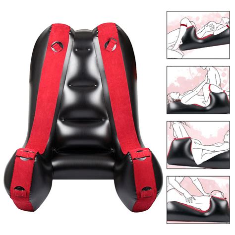 Hot Sale Inflatable Sex Sofa Foreplay Chair Bed With Straps Flocking