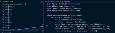 how to create search autocomplete with filter in django python guides