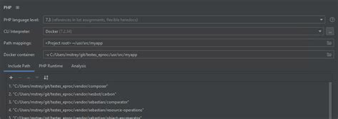 phpstorm failed to run codeception remote using docker ides support