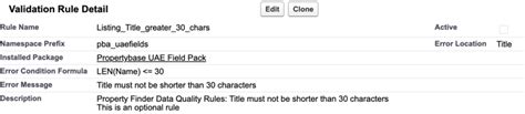 Validation Example Rules Propertybase Salesforce Edition