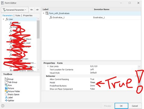 solved read and write vice versa excel parameters in inventor ilogic