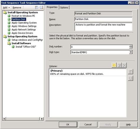 sccm how to create task sequence for osd it blog task device