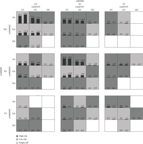The Best Four Locus Snp Snp Interaction Model Identified By The