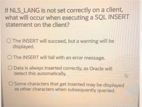 solved if nls lang is not set correctly on a client what