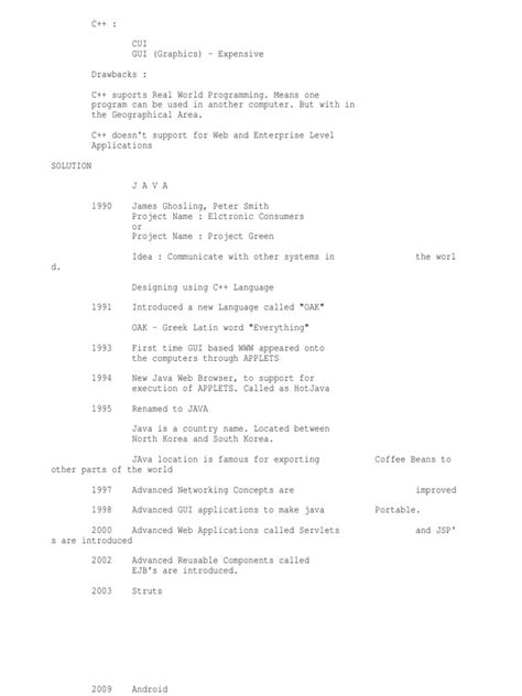 java notes cse b java programming language class computer