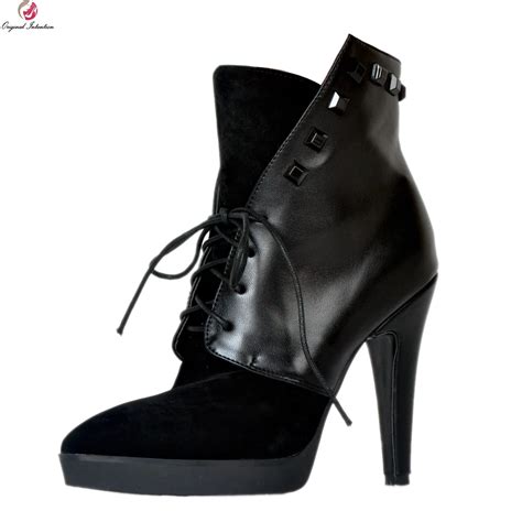 Original Intention Fashion Women Ankle Boots Stylish Pointed Toe Thin