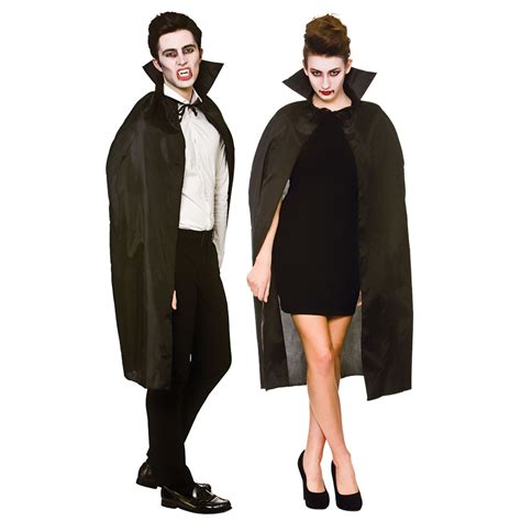 Dracula Cape With Collar Halloween Vampire Black Cape Pageant