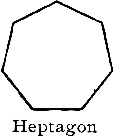 heptagon clipart etc