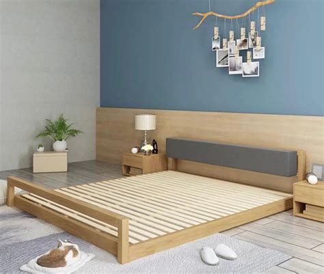 Adachi Japanese Style Solid Wood Tatami Oak Bed — Amerrich Pte Ltd Teakco