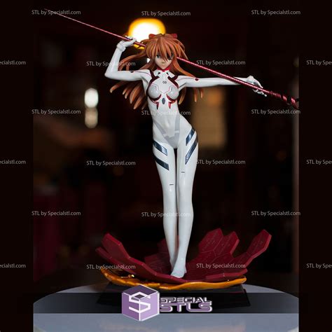 Asuka Langley 3d Printing Figurine V2 Neon Genesis Evangelion Stl Files