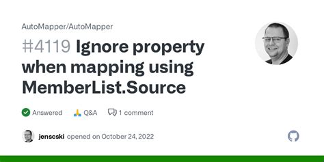 ignore property when mapping using memberlist source · automapper