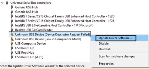 solved fix for unknown usb device device descriptor request failed