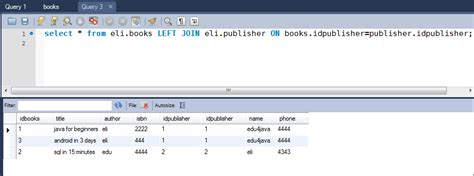 result set inner join java sretu