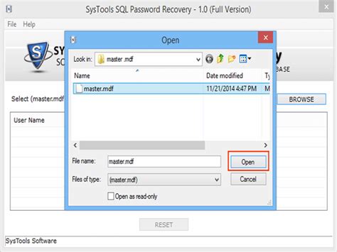 sql server password recovery reset sql database sa and user password