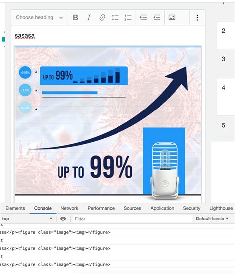 javascript upload images with ckeditor and show img src in html