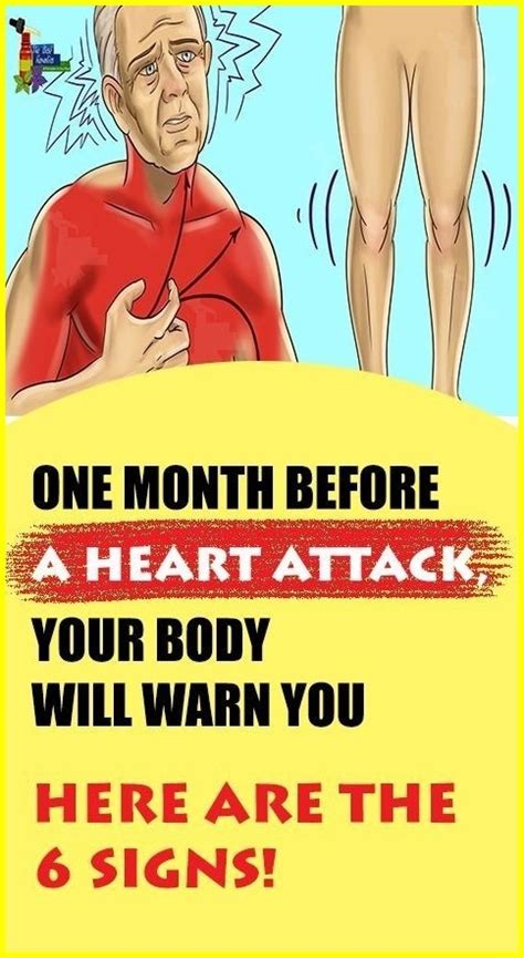 One Month Before A Heart Attack Your Body Will Warn You Here Are The