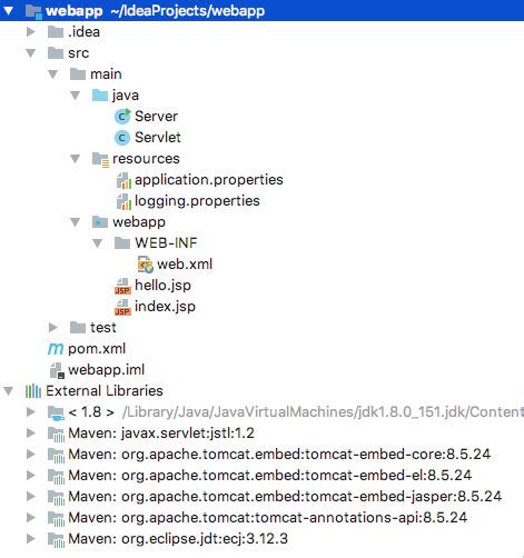 maven running a tomcat embedded java app stack overflow