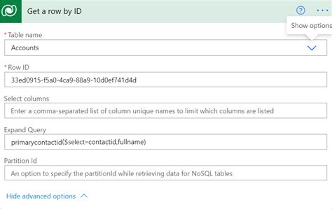 get a row by id from dataverse power automate microsoft learn