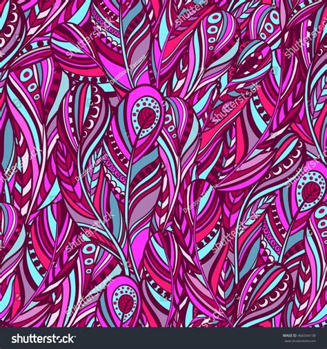 Bright Purple Seamless Pattern Ethnic Style Vetor Stock Livre De
