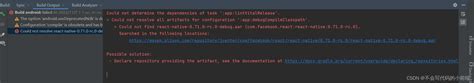 failed to resolve react native 0 71 0 rc 0 debug 不会写代码的小前端的博客 csdn博客