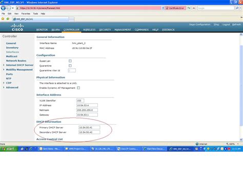 solved wlc 5508 internal dhcp problem cisco community