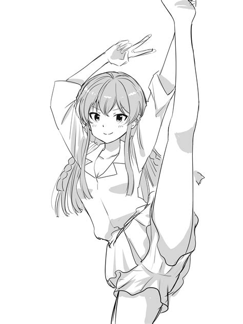 Safebooru 1girl Bare Legs Barefoot Blush Braid Breasts Dot Nose