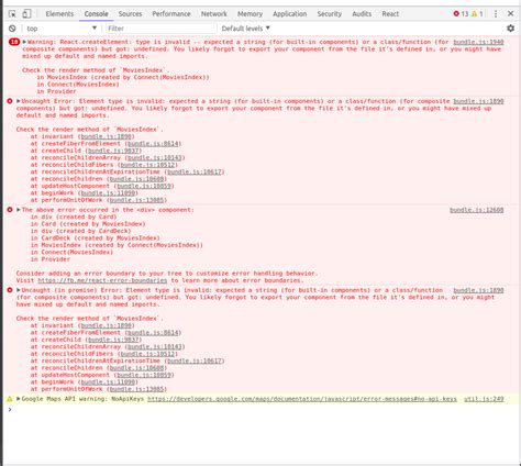 reactjs reactstrap card component throws error stack overflow