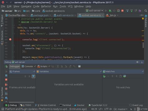 nodejs remote debug with docker and compose do not pause on breakpoints