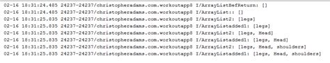 android java arraylist is empty when expecting data to be