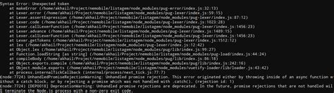 unhandled promise rejections are deprecated · issue 39 · vuetifyjs