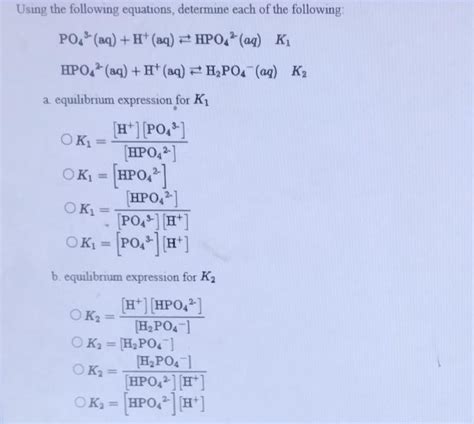 Solved Using The Following Equations Determine Each Of The