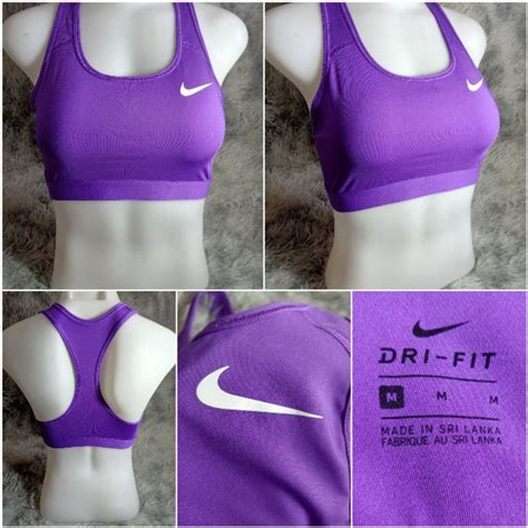 สปอร์ตบรา สีม่วง Nike Size M Shopee Thailand
