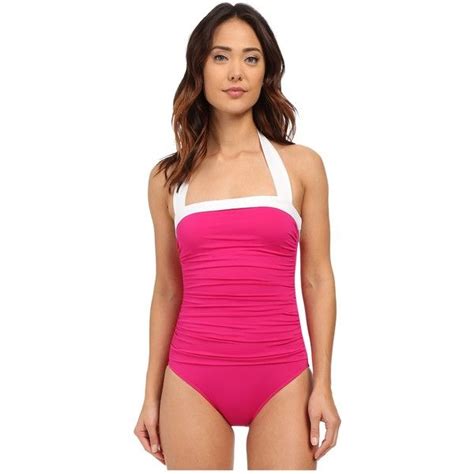 Lauren Ralph Lauren Bel Aire Shirred Bandeau Mio Slimming Fit W Soft