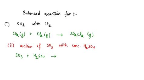 Solved Sulfur Dioxide Reactions With Ozone According To The Equation