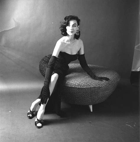 Dorian Leigh Photographed By Milton H Greene In A Ceil Chapman Gown