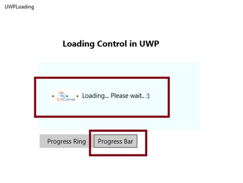 loading control in uwp