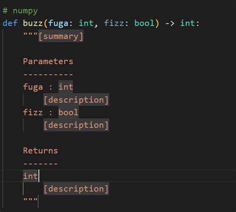 vscodeでpython docstringを作成する python qiita