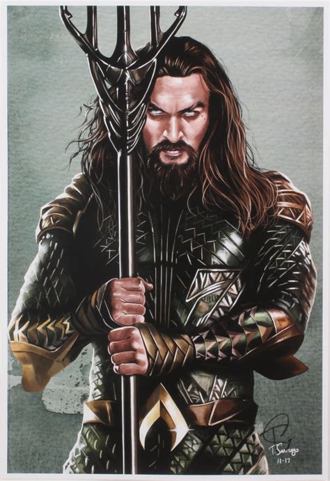 Tony Santiago Justice League Dc Comics 13x19 Signed Lithograph Pa