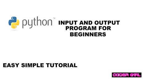 input and output python 3 0 beginners program youtube