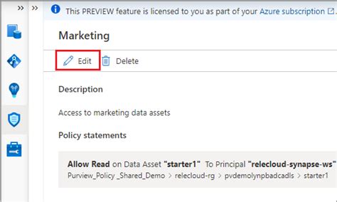 authoring and publishing data owner access policies preview