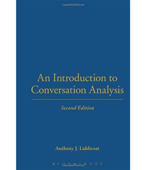 An Introduction To Conversation Analysis Buy An Introduction To