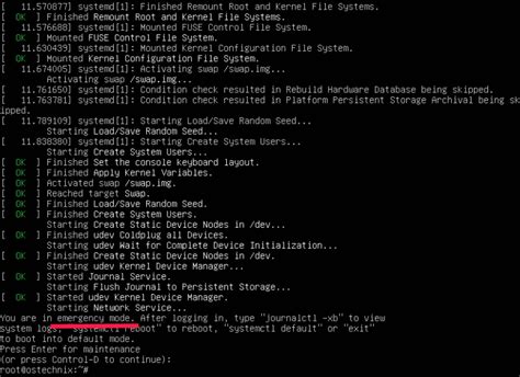 boot into rescue mode or emergency mode in ubuntu ostechnix